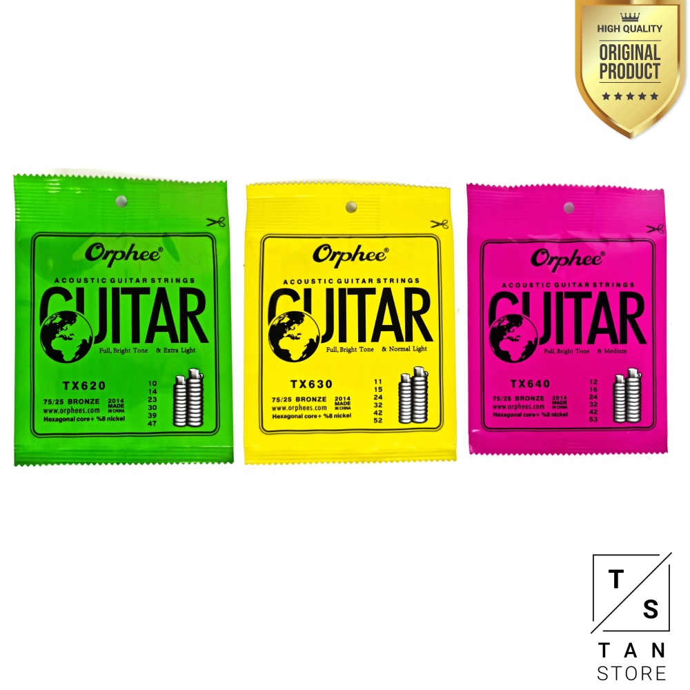 Jual ORIGINAL Senar String Gitar Akustik Orphee TX620 TX630 TX640 ...