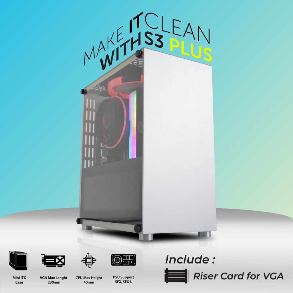 Jual METALFISH S3 PLUS ITX ALLUMINIUM PREMIUM CASE CASING METAL FISH ...