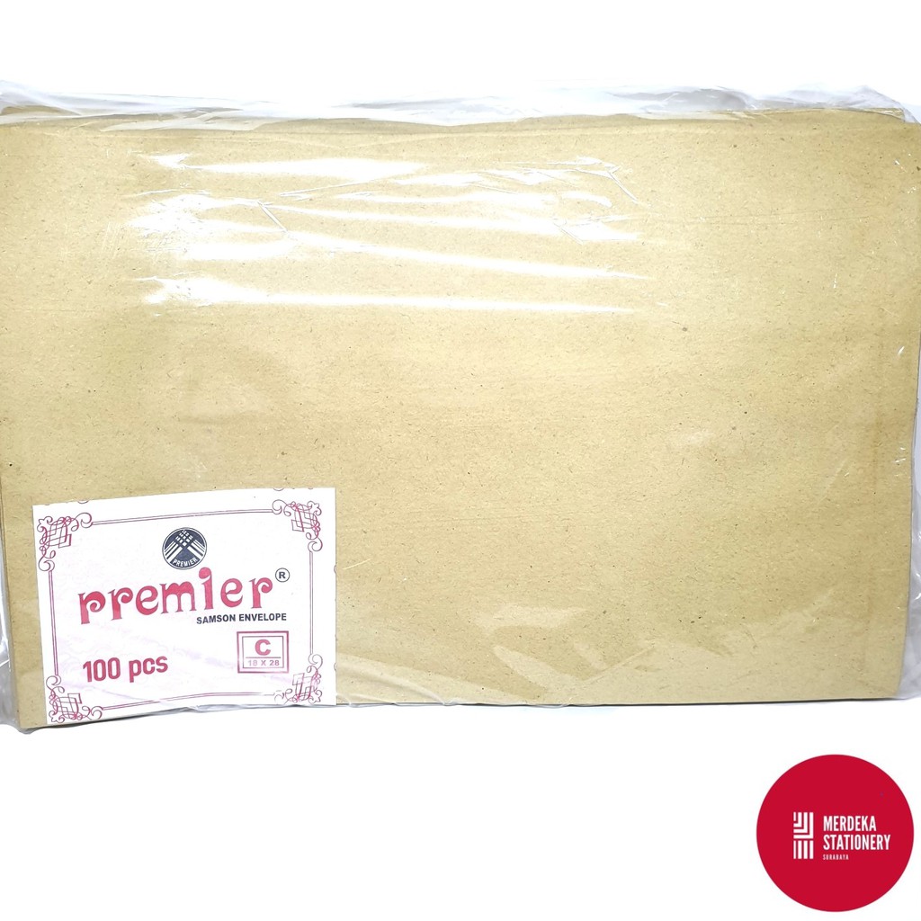 Jual (ISI 100 Lembar)Amplop/Envelope/Surat Coklat Bagus Premier Samson ...