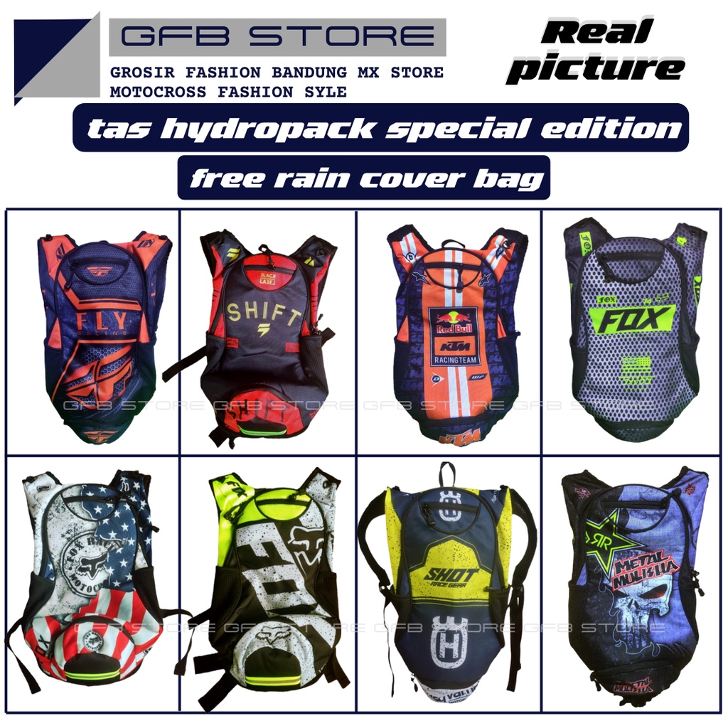 Jual Motocross Backpack | Tas punggung Hydropack Cross Trail | Ransel ...