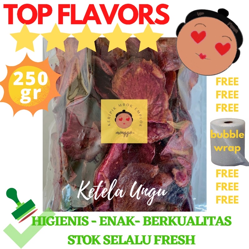 Jual KERIPIK MANIS UBI UNGU KETELA UNGU | Shopee Indonesia