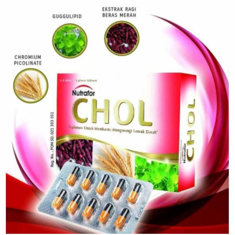 Jual NUTRAFOR CHOL 10 KAPSUL/SUPLEMEN BUAT KOLESTROL/OBAT LEMAK DARAH ...