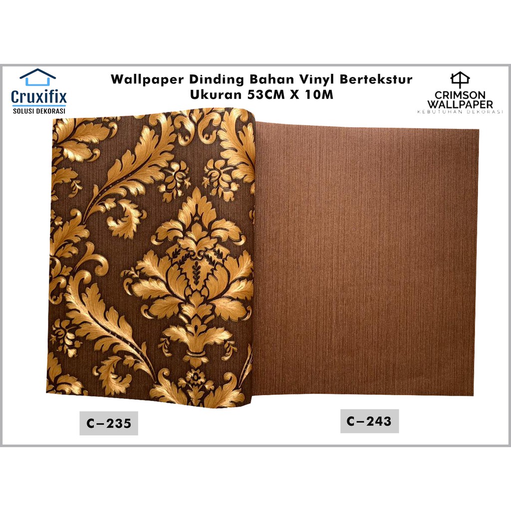 Jual WALLPAPER DINDING VINYL BATIK BERTEKSTUR TIMBUL DAN PREMIUM | Shopee Indonesia