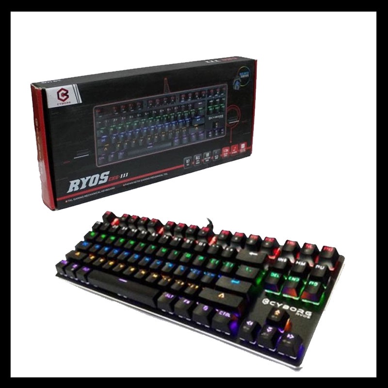 Jual KEYBOARD CYBORG RYOS - CKG-111 TKL GAMING MECHANICAL KEYBOARD ...
