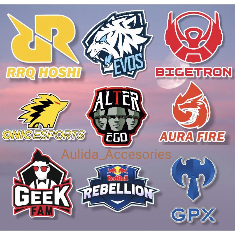 Jual STIKER LOGO TEAM ESPORT MOBILE LEGEND MLBB MPL ID (RRQ, EVOS, ONIC ...