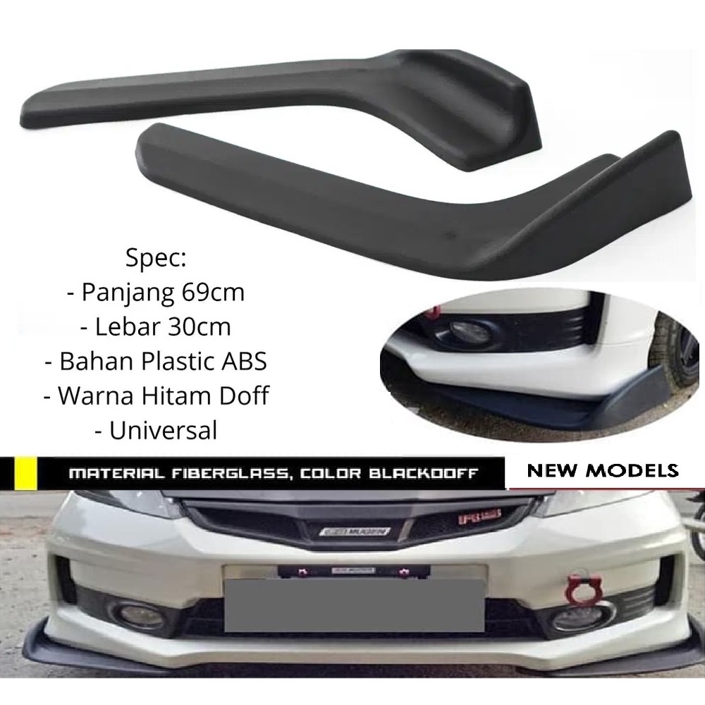 Jual Sepasang Winglet Bumper Diffuser Universal Bemper Mobil Bumper ...