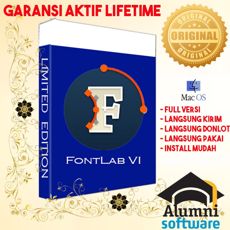 Jual [FULL VERSION] FontLab VI Mac Utility Font Design- GARANSI ...
