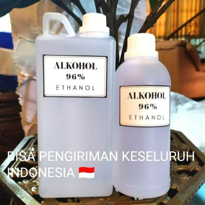 Jual Alkohol Teknis Ethanol 96 % Bahan Sanitizer atau Densinfectan 1 L ...