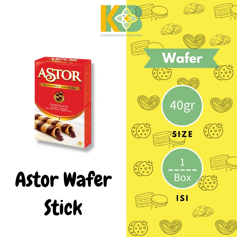 Jual ASTOR Wafer Stick Cokelat 40g | Shopee Indonesia