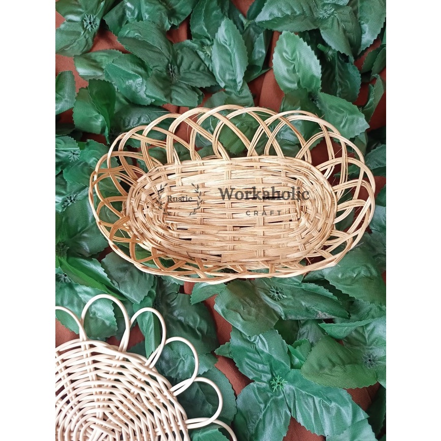 Jual Keranjang Anyaman Bambu Oval Aksesoris Box Hantaran Kotak ...