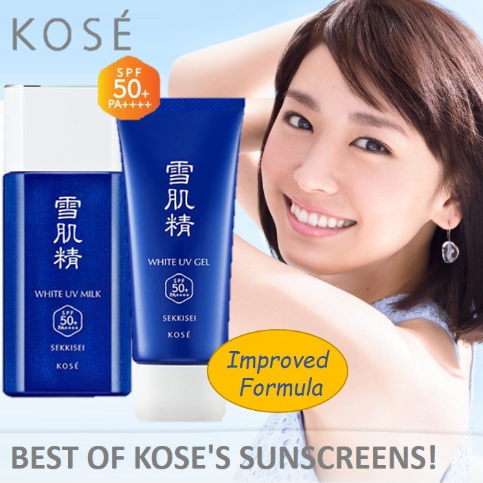 Jual KOSE SEKKISEI sunscreen SPF 50+ ; asli dari distributor KOSE ...