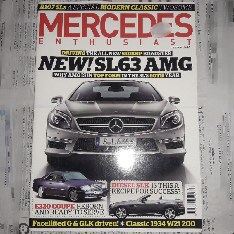 Jual Majalah Mercedes Enthusiast Edisi Juli 2012 Bahasa Inggris ...