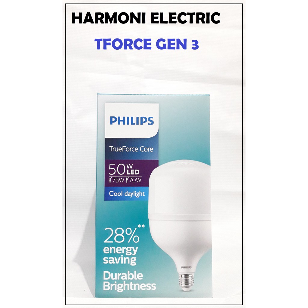 Jual Lampu PHILIPS TrueForce Core HB LED Bulb 50W E27 GEN3 - 6500K Putih Promo | Shopee Indonesia