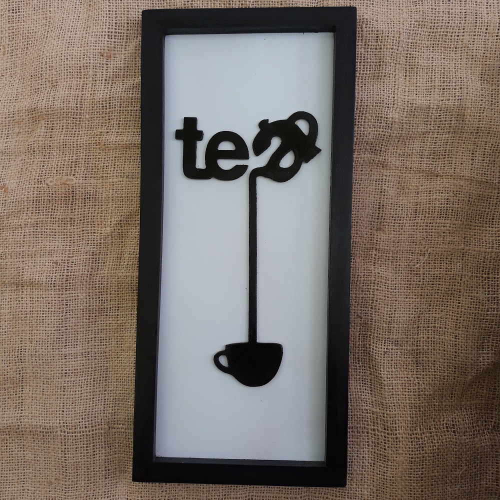 Jual D52 Hiasan dinding huruf kayu tulisan Tea tarik - Pajangan ...