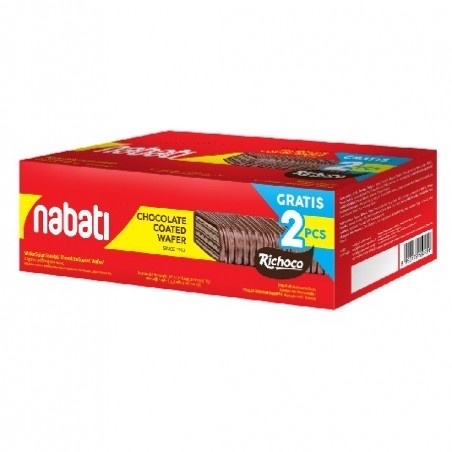 Jual Nabati Chocolate Coated Wafer isi 12 pcs | Shopee Indonesia