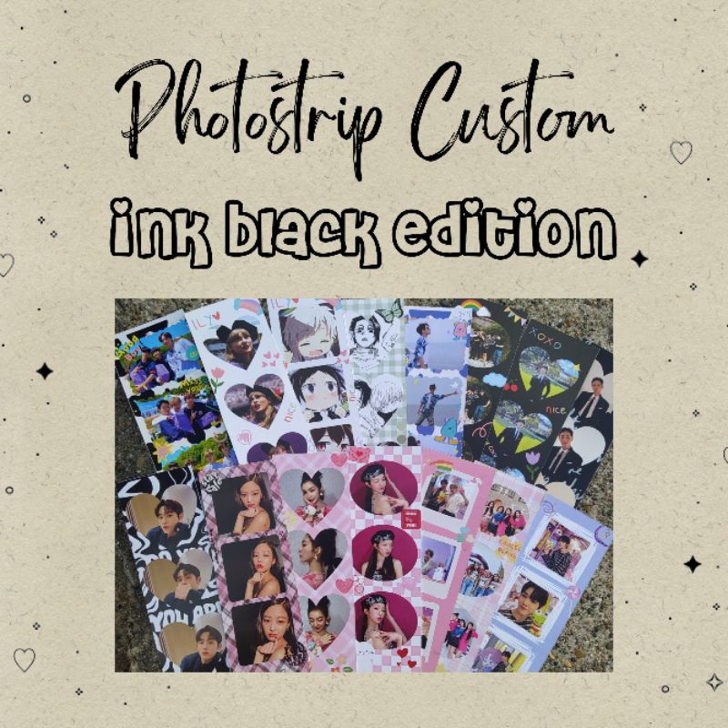 Jual Photostrip Custom/Req by aiborion Ink Black Edition | Shopee Indonesia
