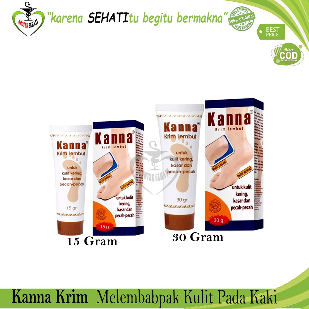 Jual Kanna Soft Krim Mencerahkan Kulit Telapak Kaki Yang Kering ...