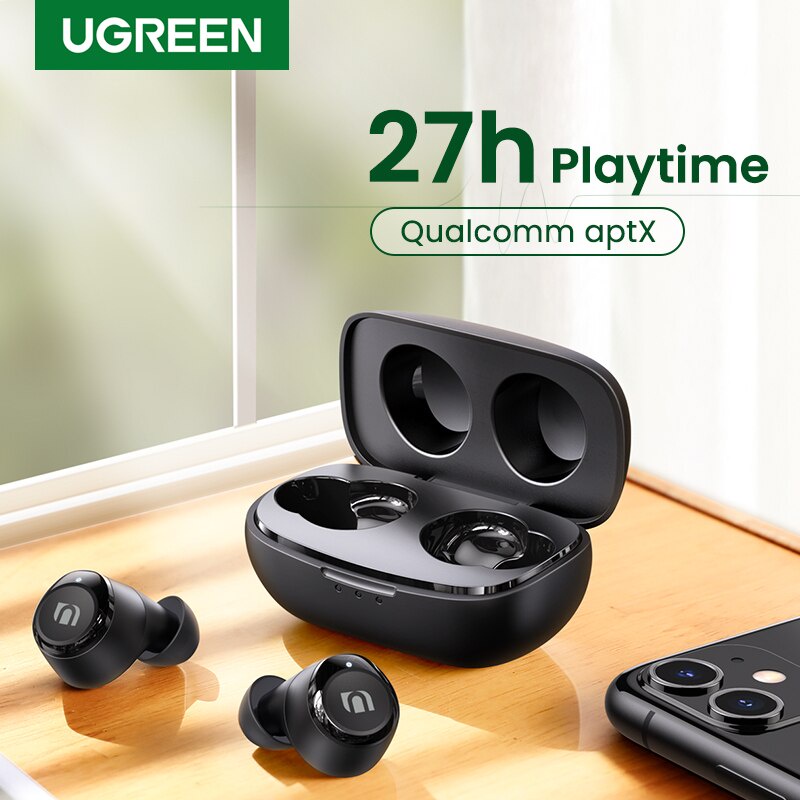 Jual Ugreen HiTune TWS Qualcomm aptX True Wireless Earbuds | Shopee ...