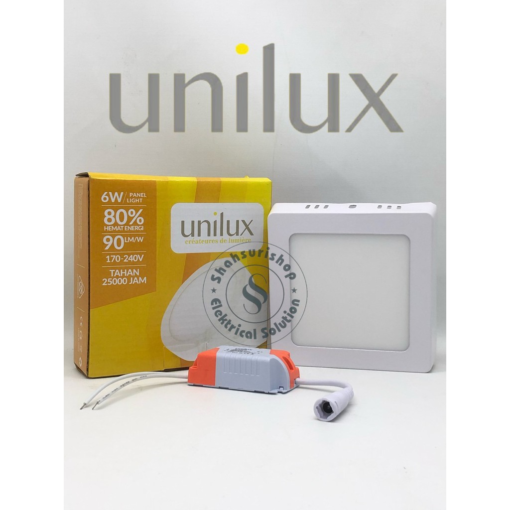 Jual LAMPU DOWNLIGHT LED PANEL OB OUTBOW KOTAK 6W 6 W WATT UNILUX | Shopee Indonesia