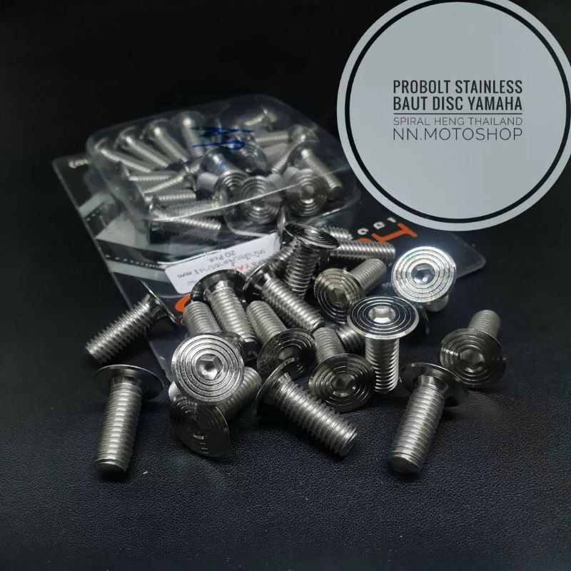 Jual baut disk disc u YAMAHA baut probolt stainless HENG thailand | Shopee Indonesia