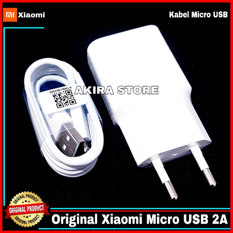 Jual Charger Xiaomi Redmi 9A 9C Original 100% Micro USB 2A | Shopee ...