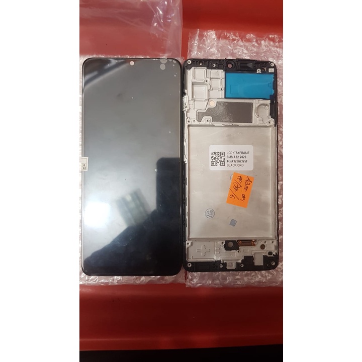 Jual LCD+TS SAM A32 2020 4G/A325 BLACK | Shopee Indonesia