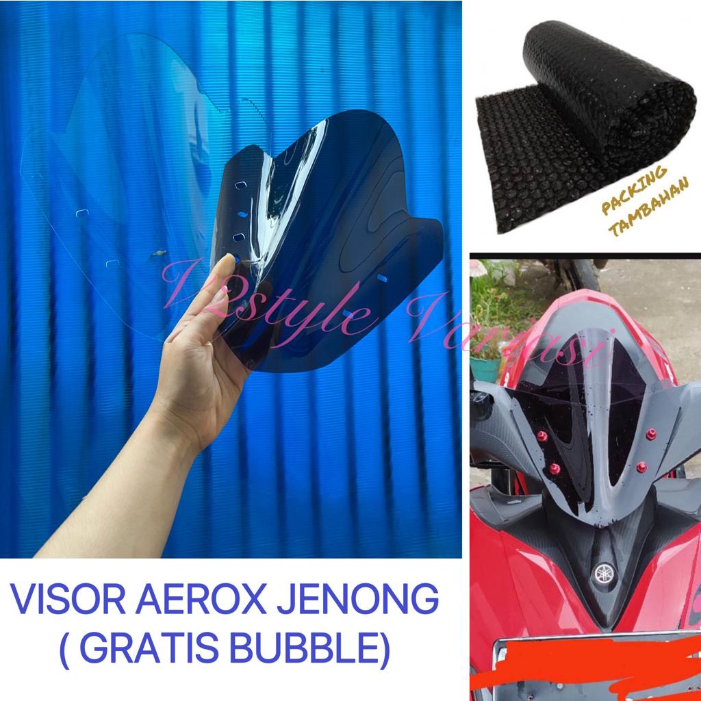 Jual WINDSHIELD AEROX MODEL JENONG STANDAR VISOR ALL AEROX 155 NEW OLD ...