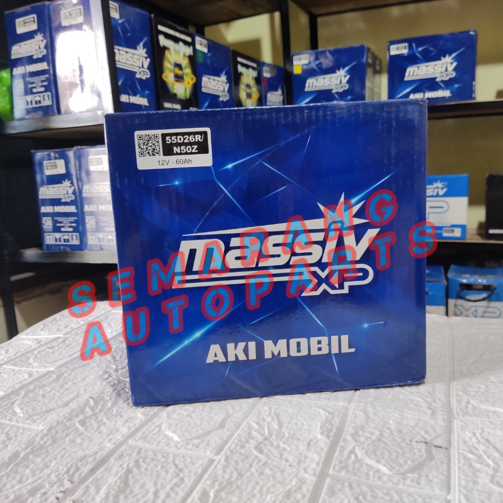 Jual ACCU AKI BASAH 55D26R N50Z 12V 60Ah MASSIV XP | Shopee Indonesia