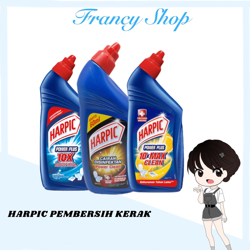 Jual Pembersih Toilet Harpic Citrus Power Clean / Original 10 Max Clean / Citrus 10 Max Clean ...
