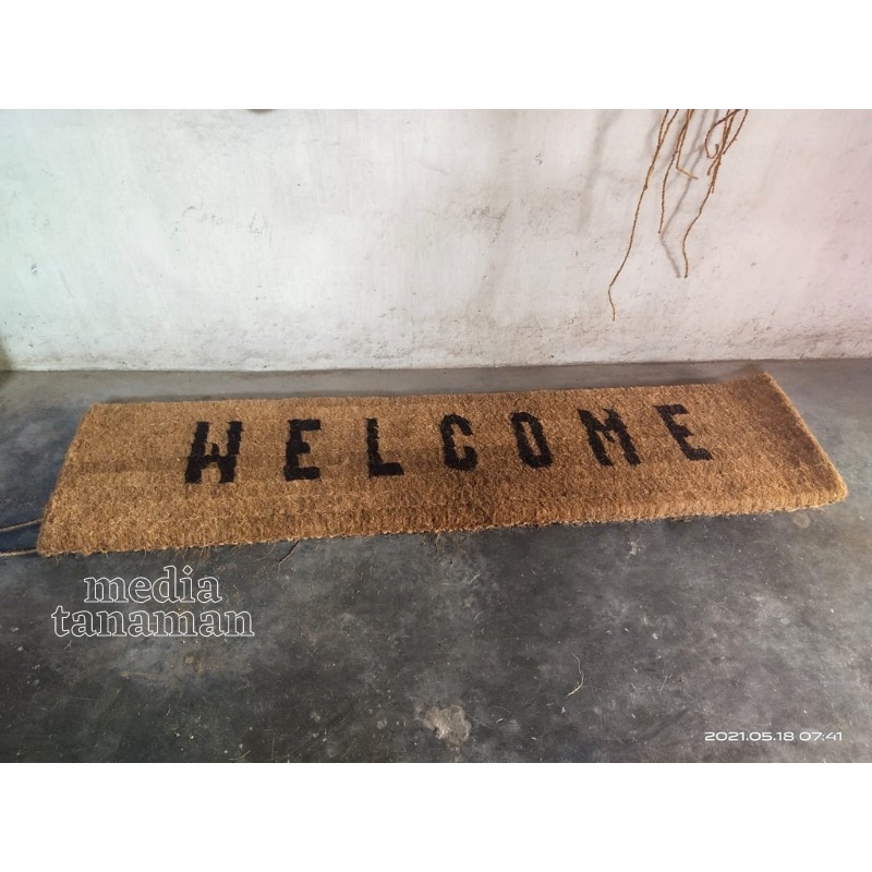 Jual keset babad panjang 200cm welcome tebal sabut kelapa keset rumah ...