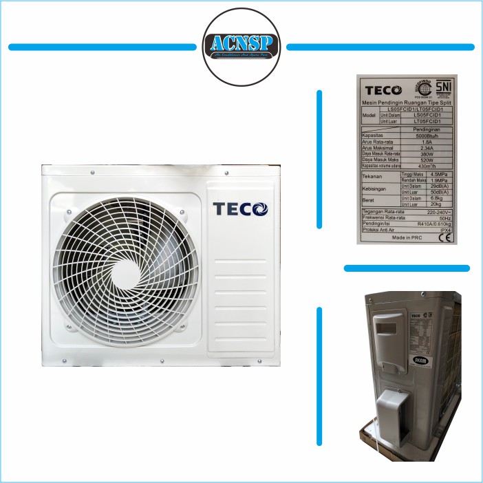 Jual outdoor ac baru 1/2 pk, outdoor ac baru 0.5 pk, merk teco | Shopee Indonesia