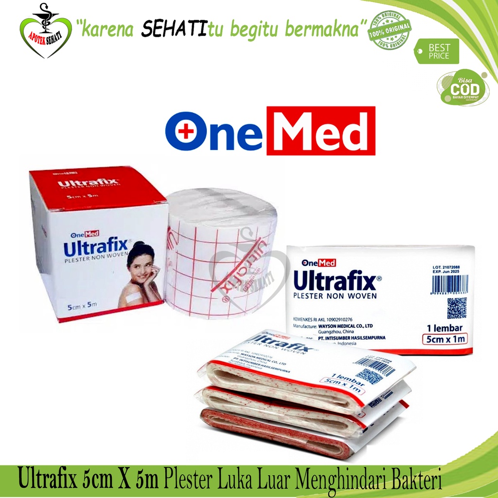 Jual Ultrafix Plester Luka Onemed Perban Penutup Luka Non Woven ...
