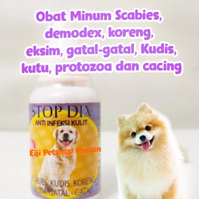Jual Stop Dix Oral 30 Ml Obat Minum Scabies Anjing Demodex Gatal Koreng ...