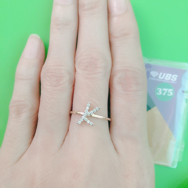 Jual Cincin Huruf Alpha Star UBS - K | Shopee Indonesia