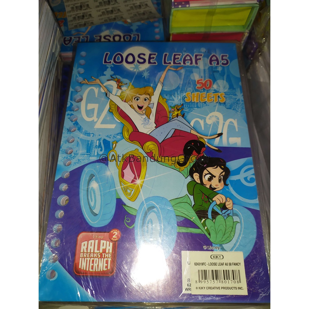 Jual Kertas Binder Fancy Loose Leaf Kiky A5 50 lembar Grosir | Shopee ...