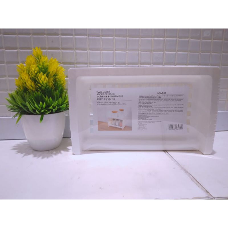 Jual MINISO RAK 2 TINGKAT / RAK SERBAGUNA | Shopee Indonesia