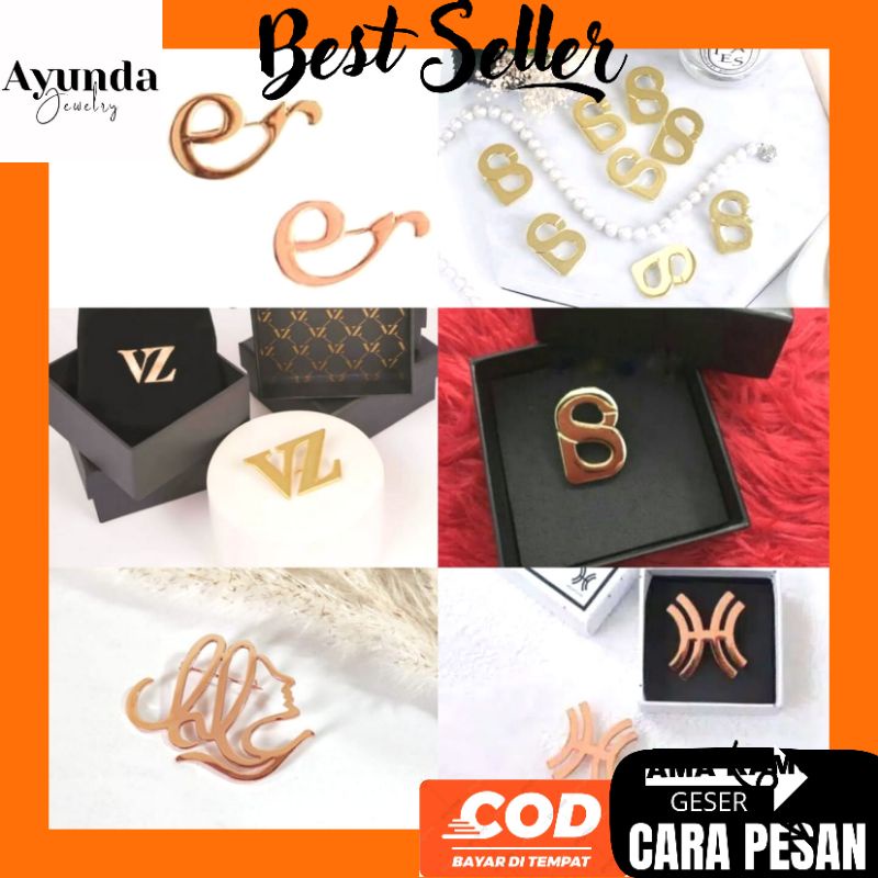 Jual (READY STOK) Brooch Buttonscarves, Vivi zubedi, Bros eddera, bros ...