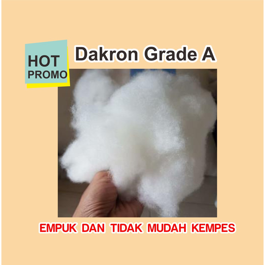 Jual Dakron Silicon Kiloan / Dakron Grade A 1/2 kg (500gram) | Shopee ...