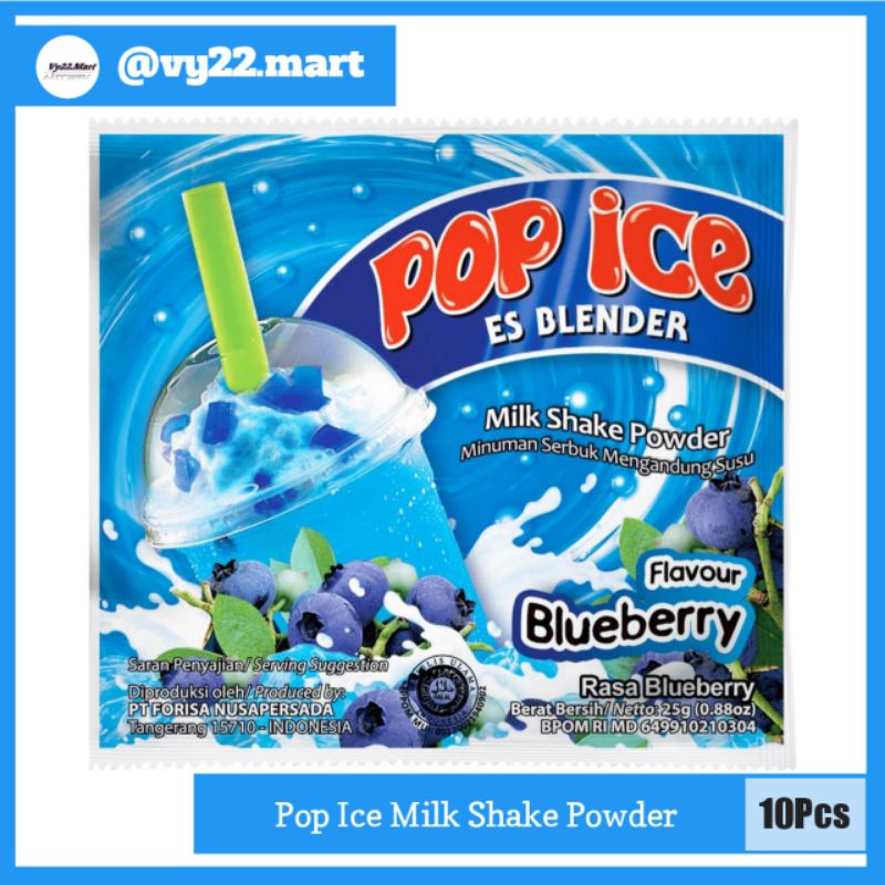 Jual Pop Ice Milk Shake Powder 1 Renceng = 10 Pcs (Part 1) | Shopee ...