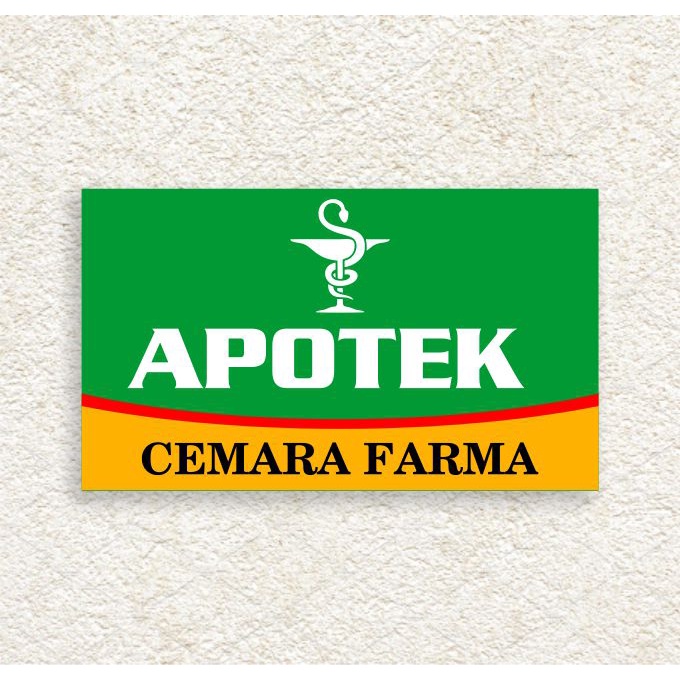 Jual ACRYLIC SIGN APOTEK CUSTOM UKURAN 40X60CM MURAH | Shopee Indonesia