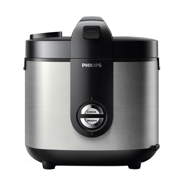 Jual PHILIPS Rice Cooker 2 L New Stainless HD3128 | Shopee Indonesia