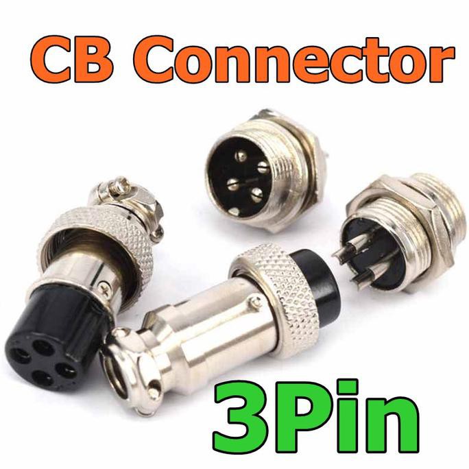 Jual Sale Konektor Cb 3 Pin Jack Connector Juara | Shopee Indonesia