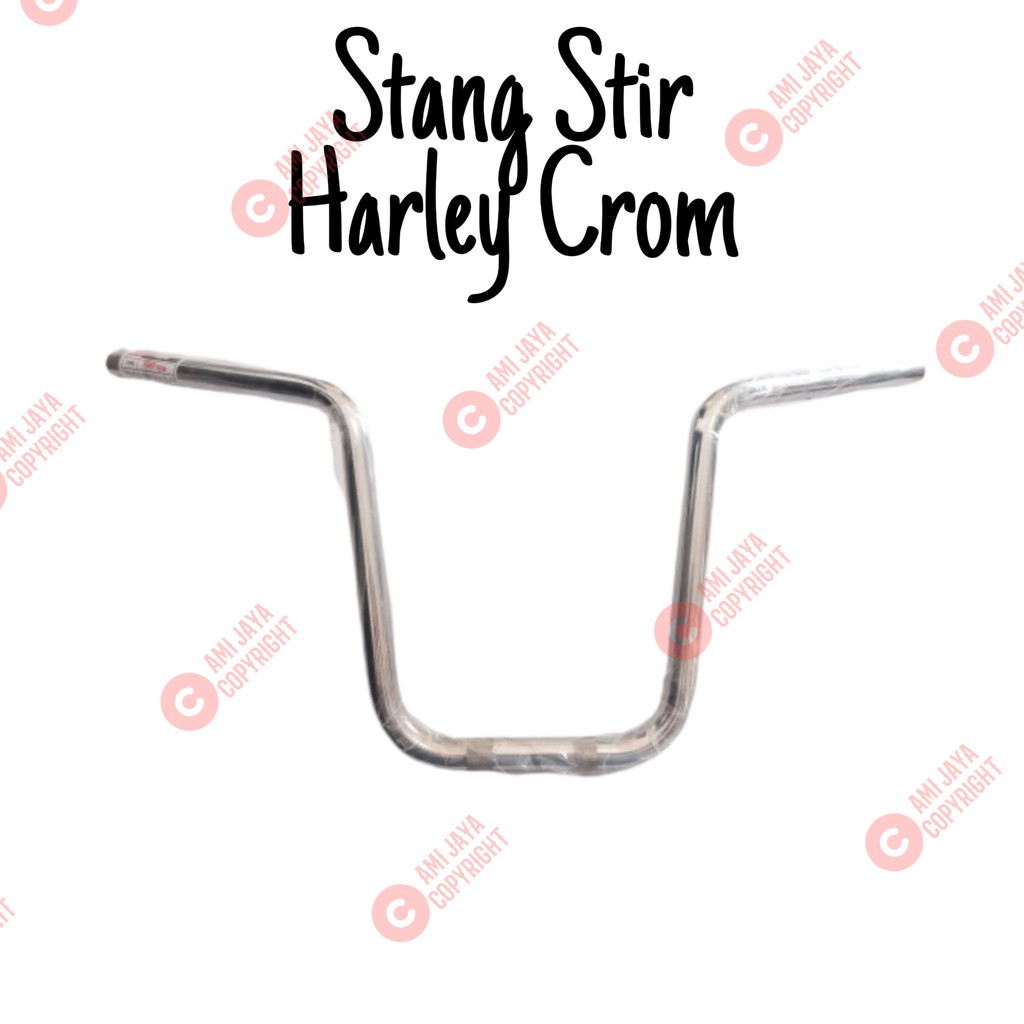 Jual Stang Motor Harley Tiger New Universal Standart Model Ori Crom ...