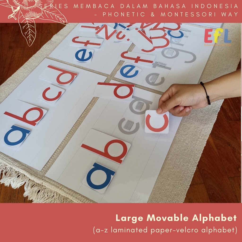 Jual Montessori LMA Large Movable Alphabet - EFL | Shopee Indonesia