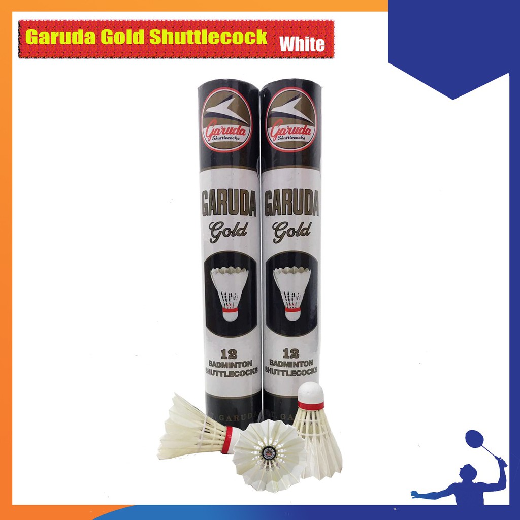 Jual Shuttlecock Badminton Garuda Gold Putih Original | Shopee Indonesia