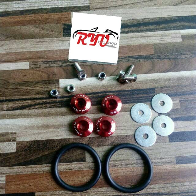 Jual Quick Release Bumper Racing Jdm Warna Merah | Shopee Indonesia