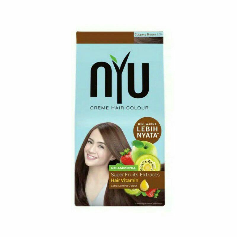 Jual NYU CREME HAIR COLOUR COPPERY BROWN / SEMIR NYU COPPERY BROWN ...