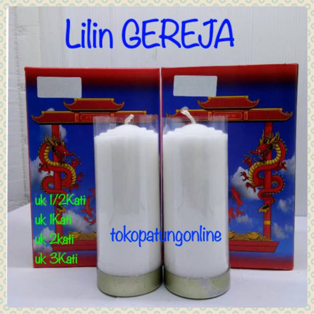 Jual Lilin Putih Polos 1/2 Kati | Shopee Indonesia
