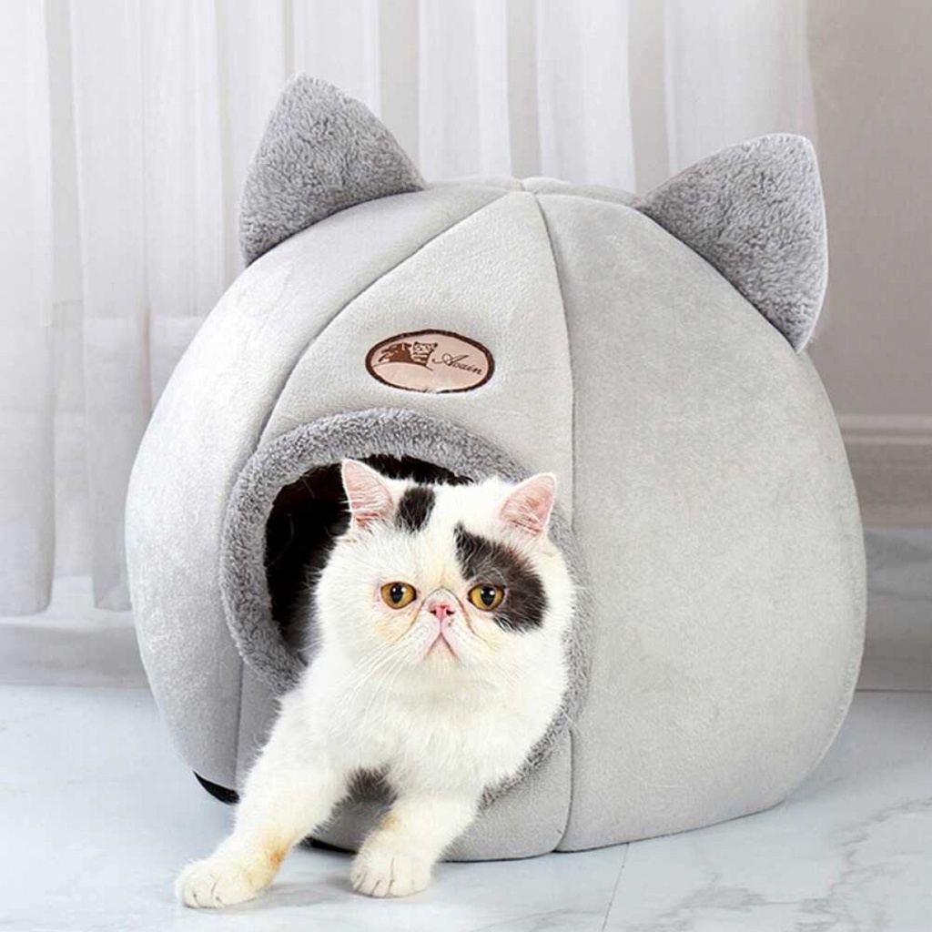 Jual Tempat Tidur Hewan Peliharaan Kucing Cat House Tent Size M HTC01 ...