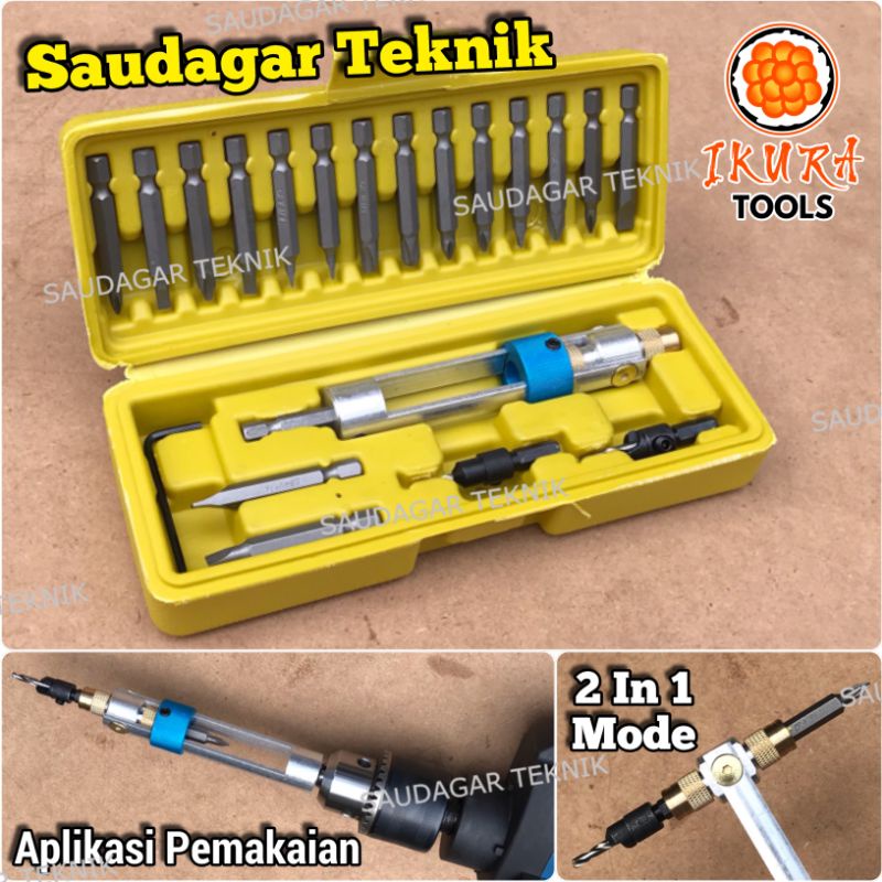Jual Mata Bor Obeng Bolak Balik Flip Mata Bor Countersink Kayu Drill ...